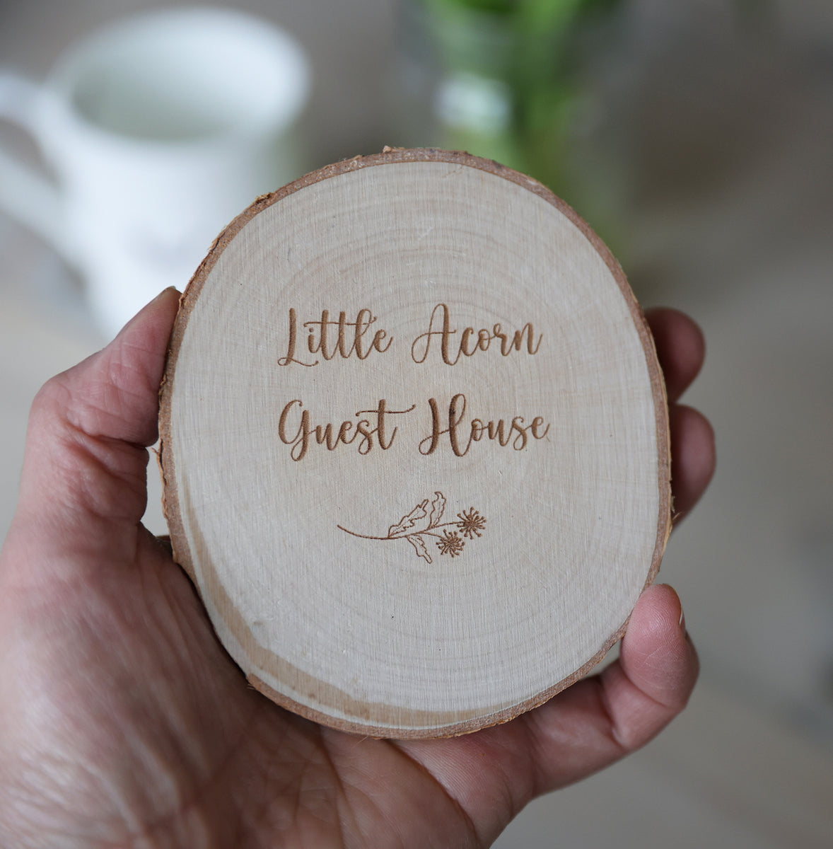 Country House Log Coaster – The Willow Workshop UK