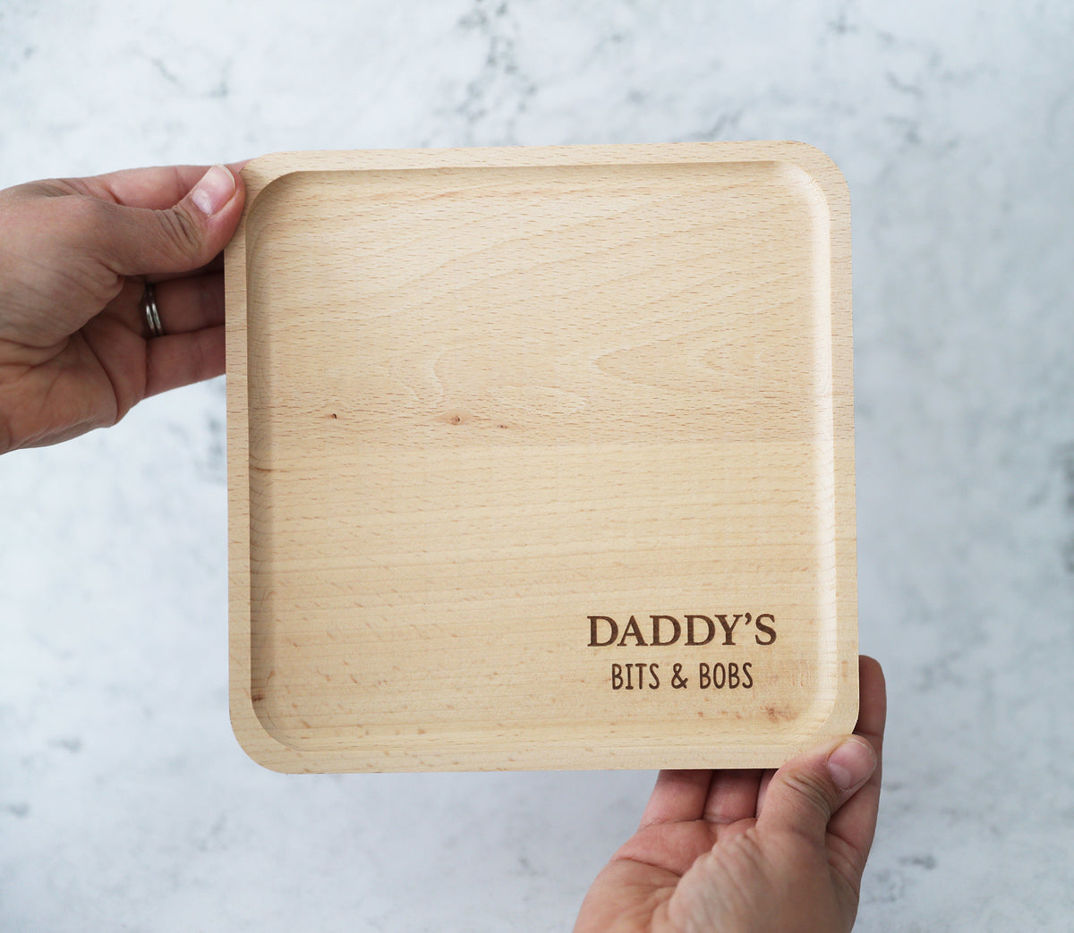 Square Wooden Coin Tray – The Willow Workshop UK