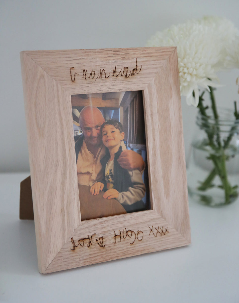 Personalised Handwriting Photo Frame – The Willow Workshop UK